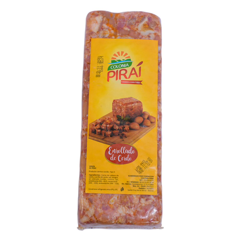Enrollado de Cerdo | Fiambres y Embutidos Colonia Piraí